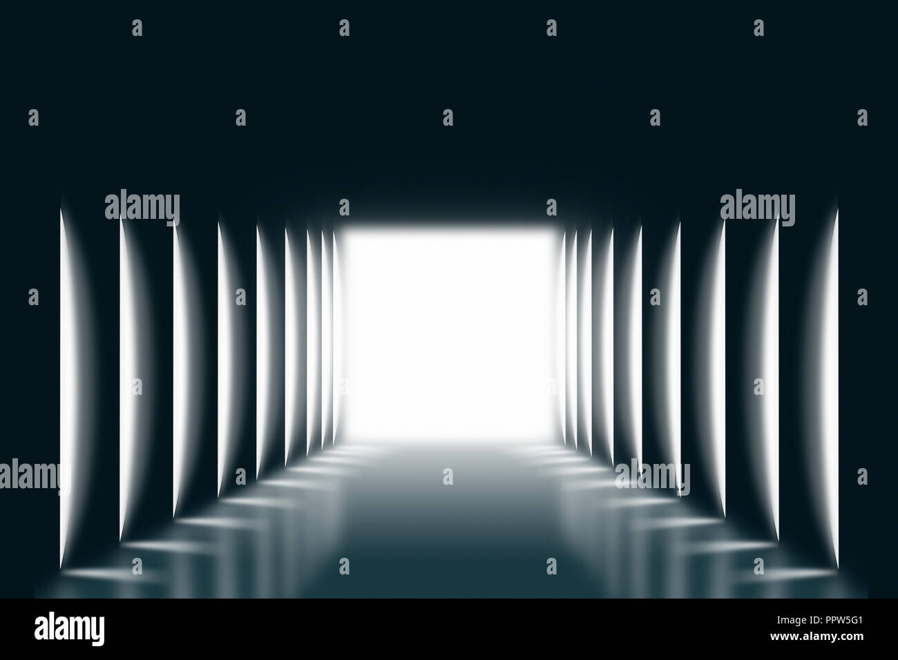 Light tunnel installation hi-res stock photography and images - Alamy
