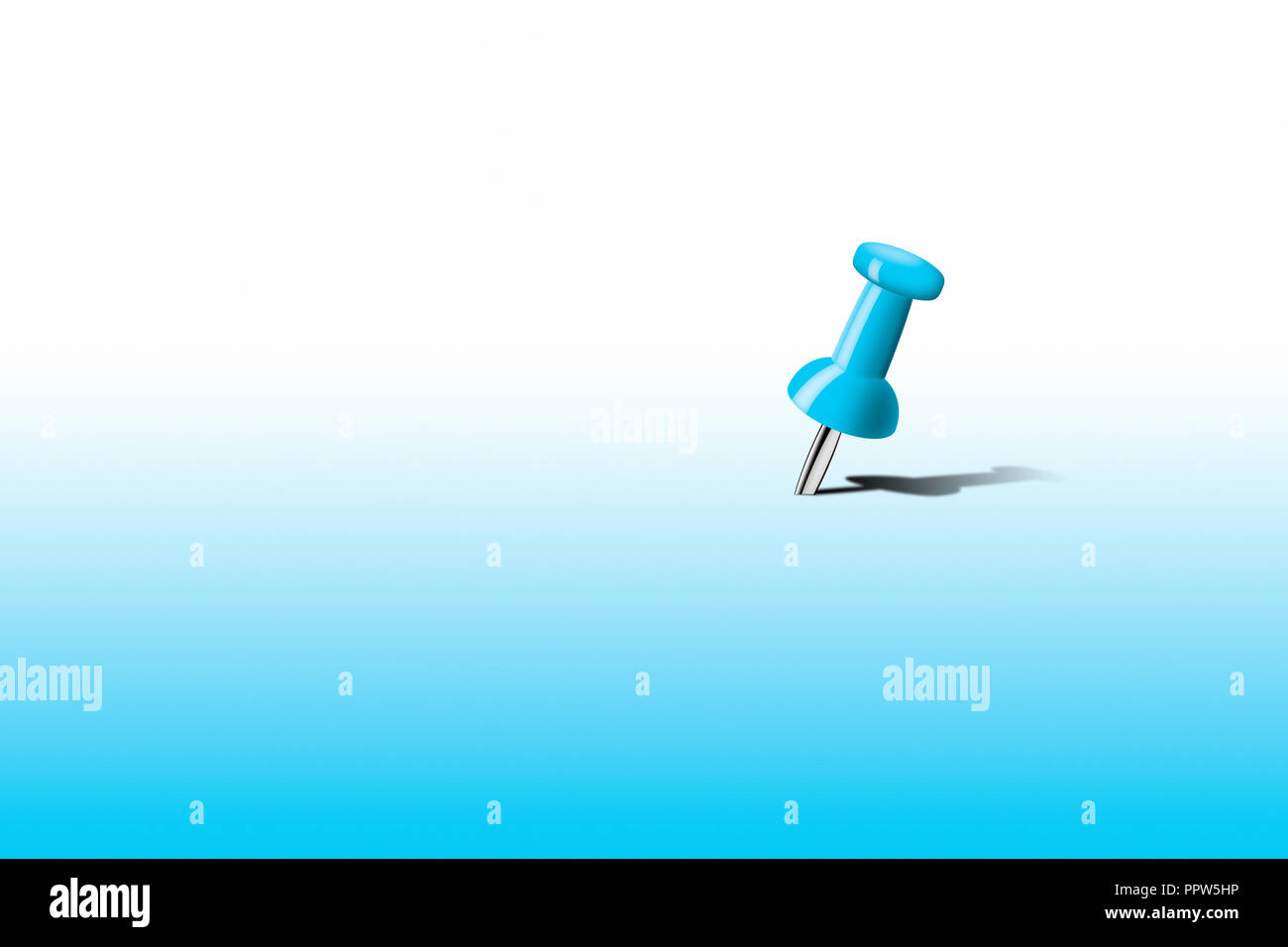 Blue Push Pin on a Background Stock Photo - Alamy