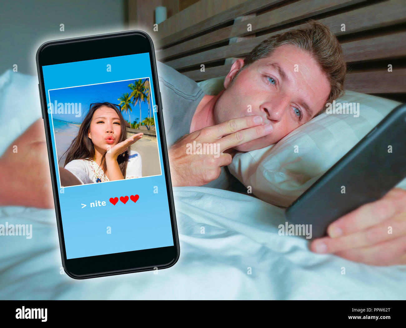 Internet relationship long distance hi-res stock photography and images ...