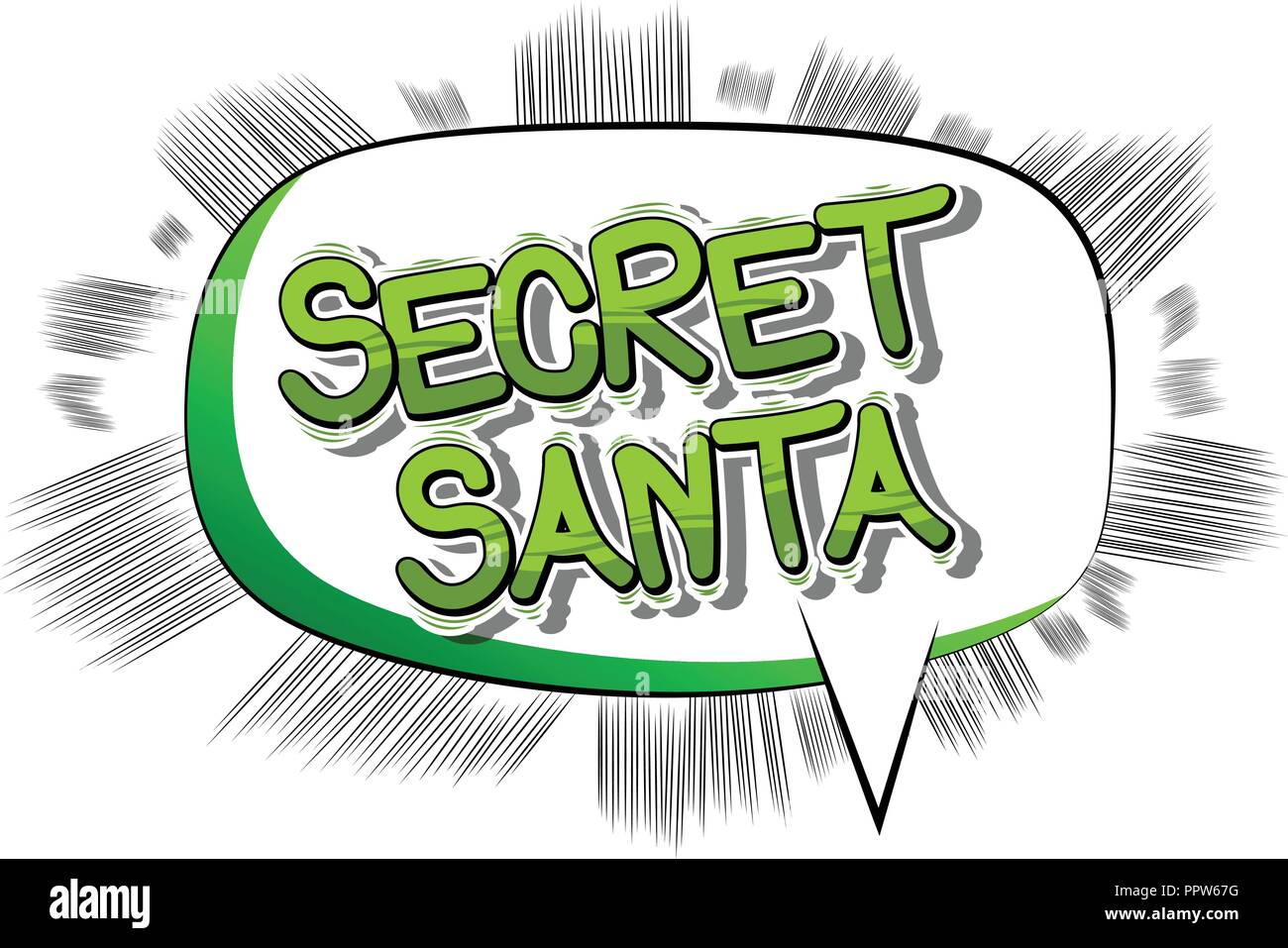 Secret santa cartoon Cut Out Stock Images & Pictures - Alamy