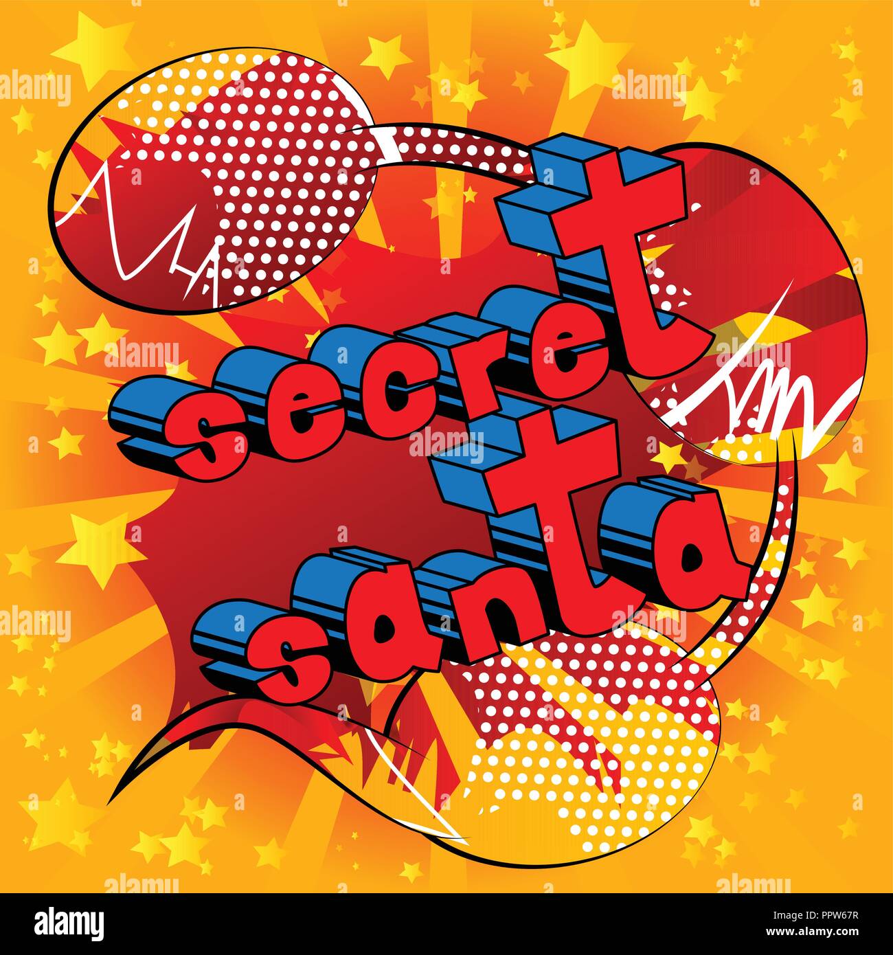 Secret santa text Stock Vector Images - Alamy