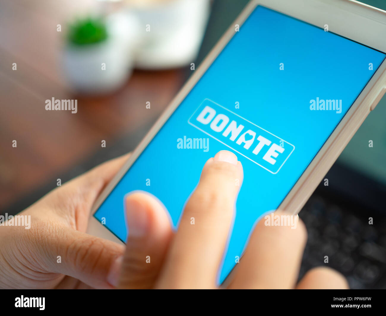 Donate your laptop hi-res stock photography and images - Alamy