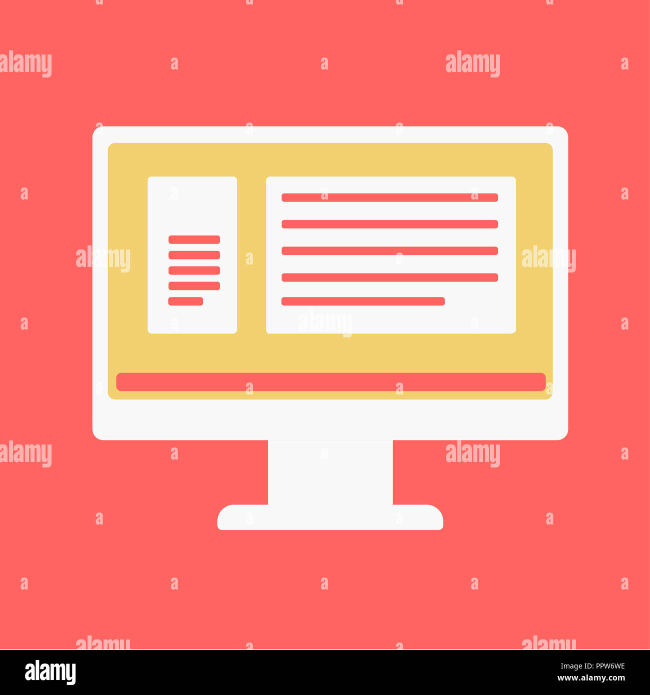 Cartoon screen computer display equipment hi-res stock photography and ...
