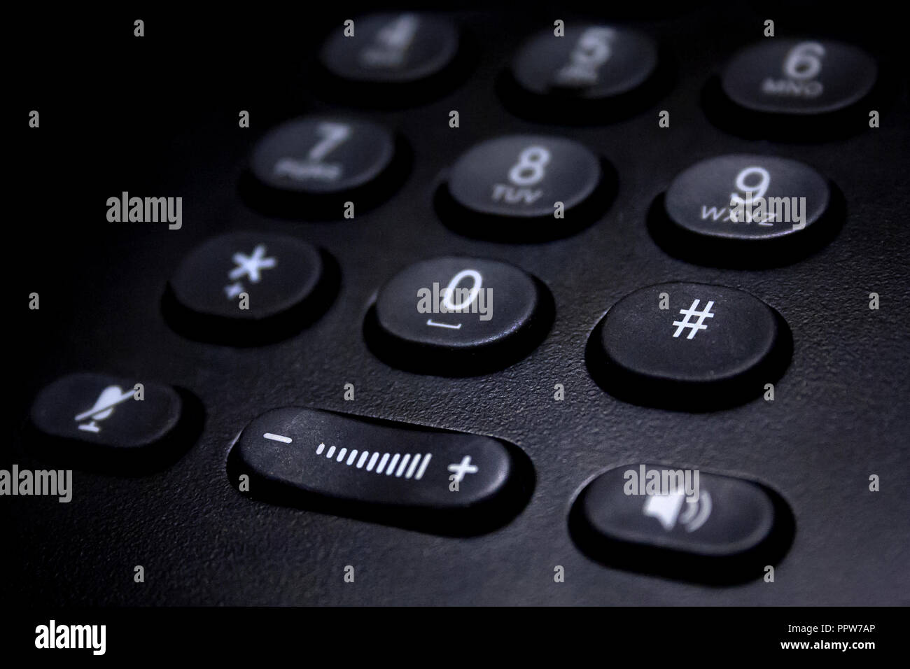 Black telephone keypad detail Stock Photo - Alamy