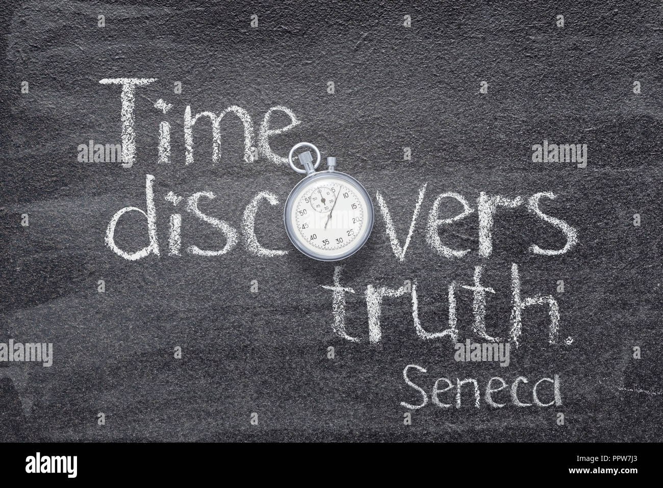 Time discovers truth - quote of ancient Roman philosopher Seneca ...