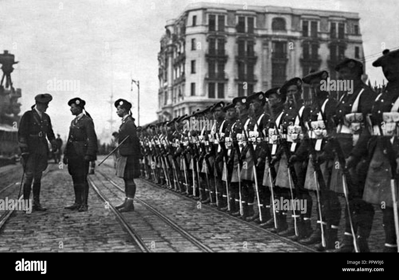 British occupation troops in Galata Stock Photo - Alamy