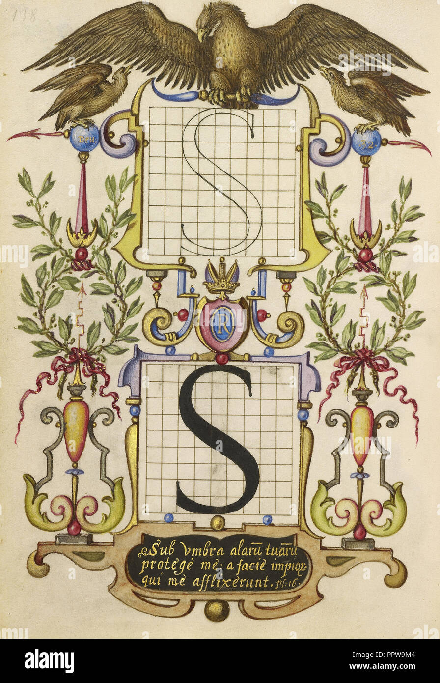 Guide for Constructing the Letter S; Joris Hoefnagel, Flemish ...