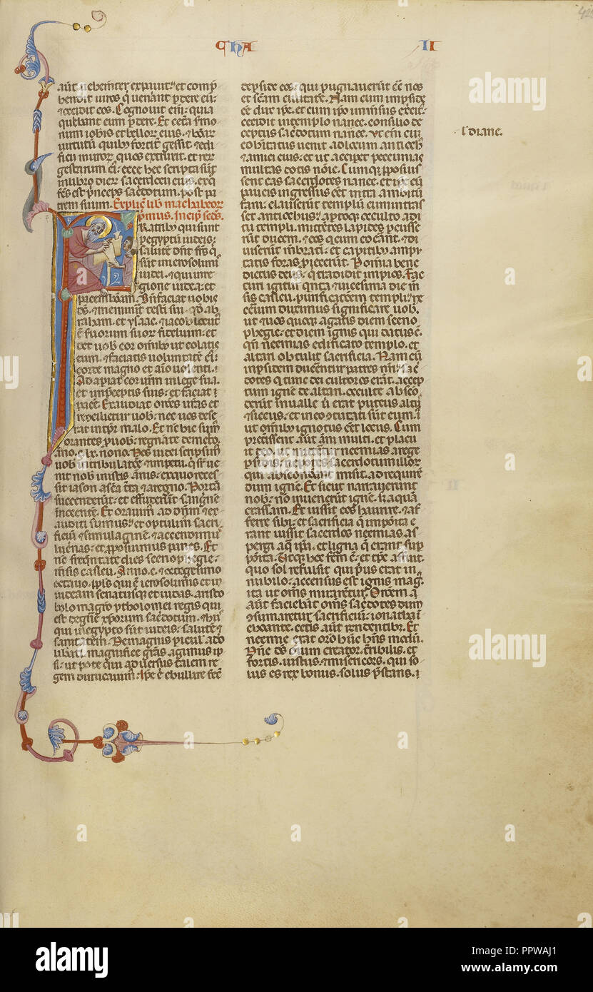 Initial F: Delivery of a Letter; Bologna, Emilia-Romagna, Italy; about ...