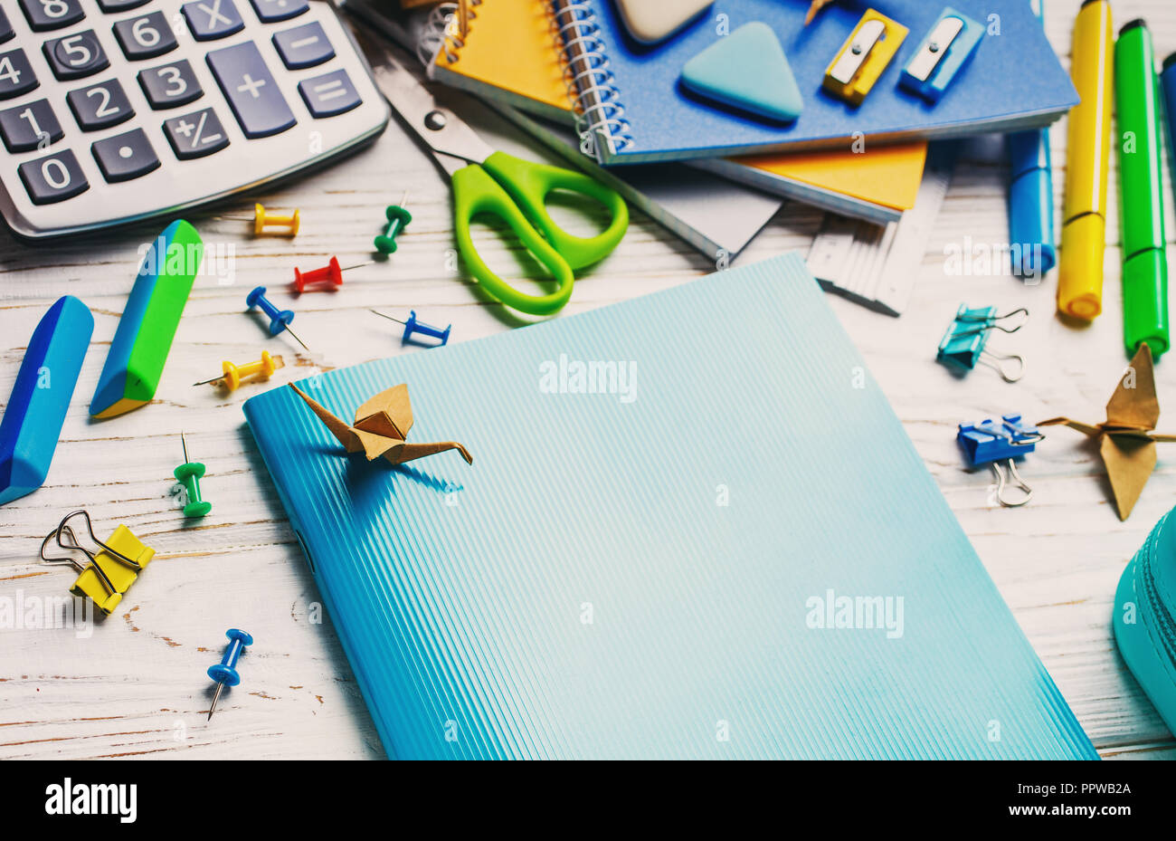 Pen notebooks bright background hi-res stock photography and images - Alamy