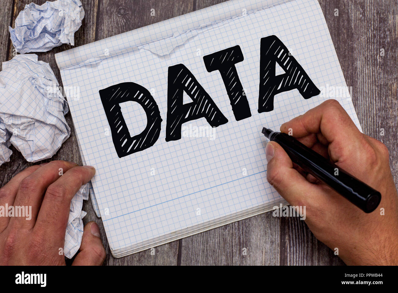 Handwriting text Data. Concept meaning Piece of information Facts and ...