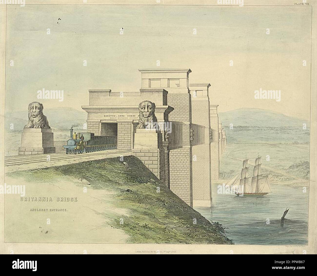 Britannia bridge anglesey hi-res stock photography and images - Alamy