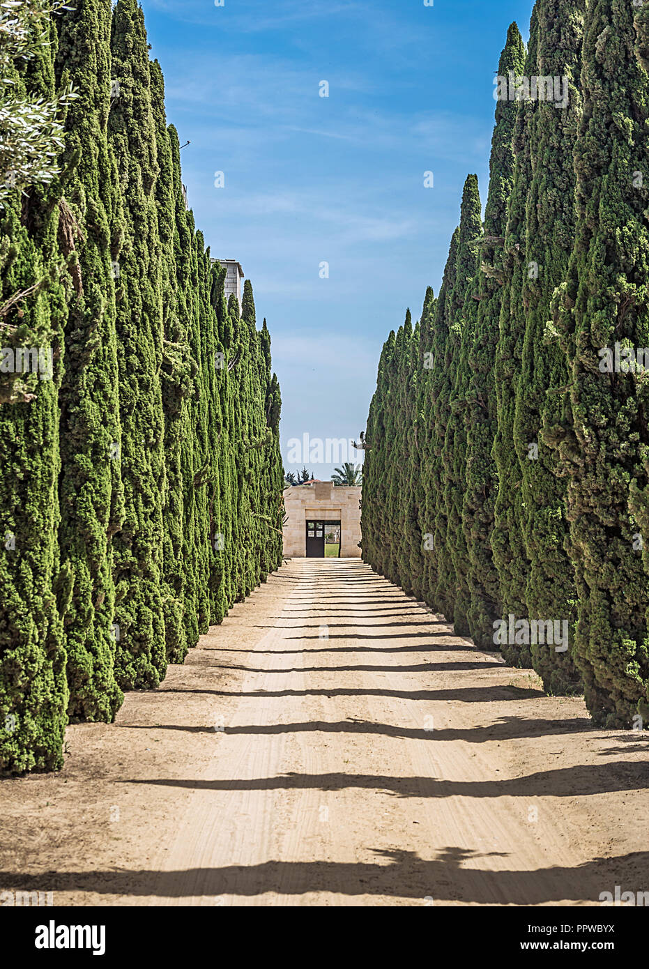 Entrance of the Gaza war Cemetery, Gaza Strip, Palestine Stock Photo ...