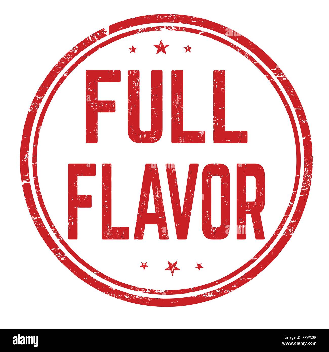 Full flavor sign or stamp on white background, vector illustration ...
