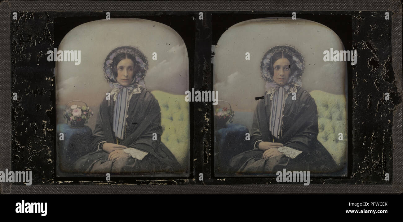 Portrait of a young woman; Antoine Claudet, French, 1797 - 1867, 1852 ...