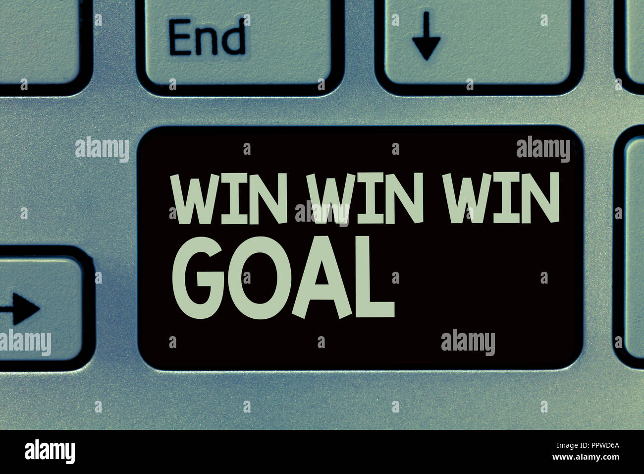 Handwriting text writing Win Win Win Goal. Concept meaning Approach ...