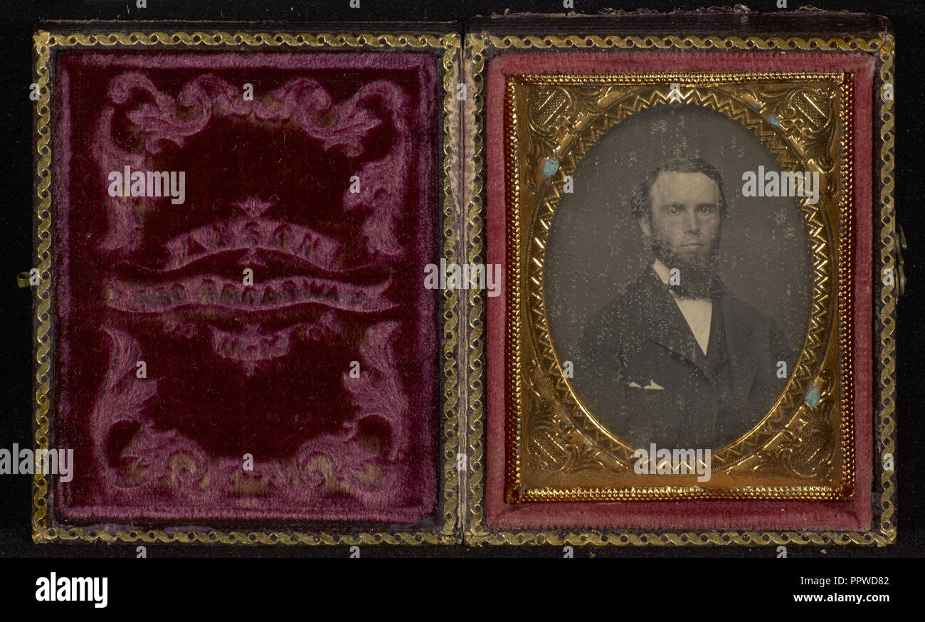 Portrait of Man with Chin Beard; Attributed to Rufus Anson, American ...