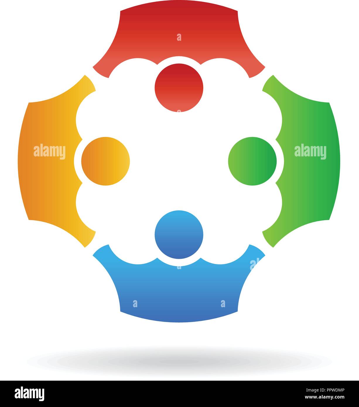Teamwork group people, vector logo Stock Vector Image & Art - Alamy
