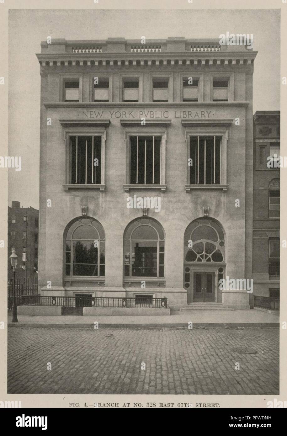 Branch at no. 328 East 67th Street, New York Public Library. Babb, Cook ...