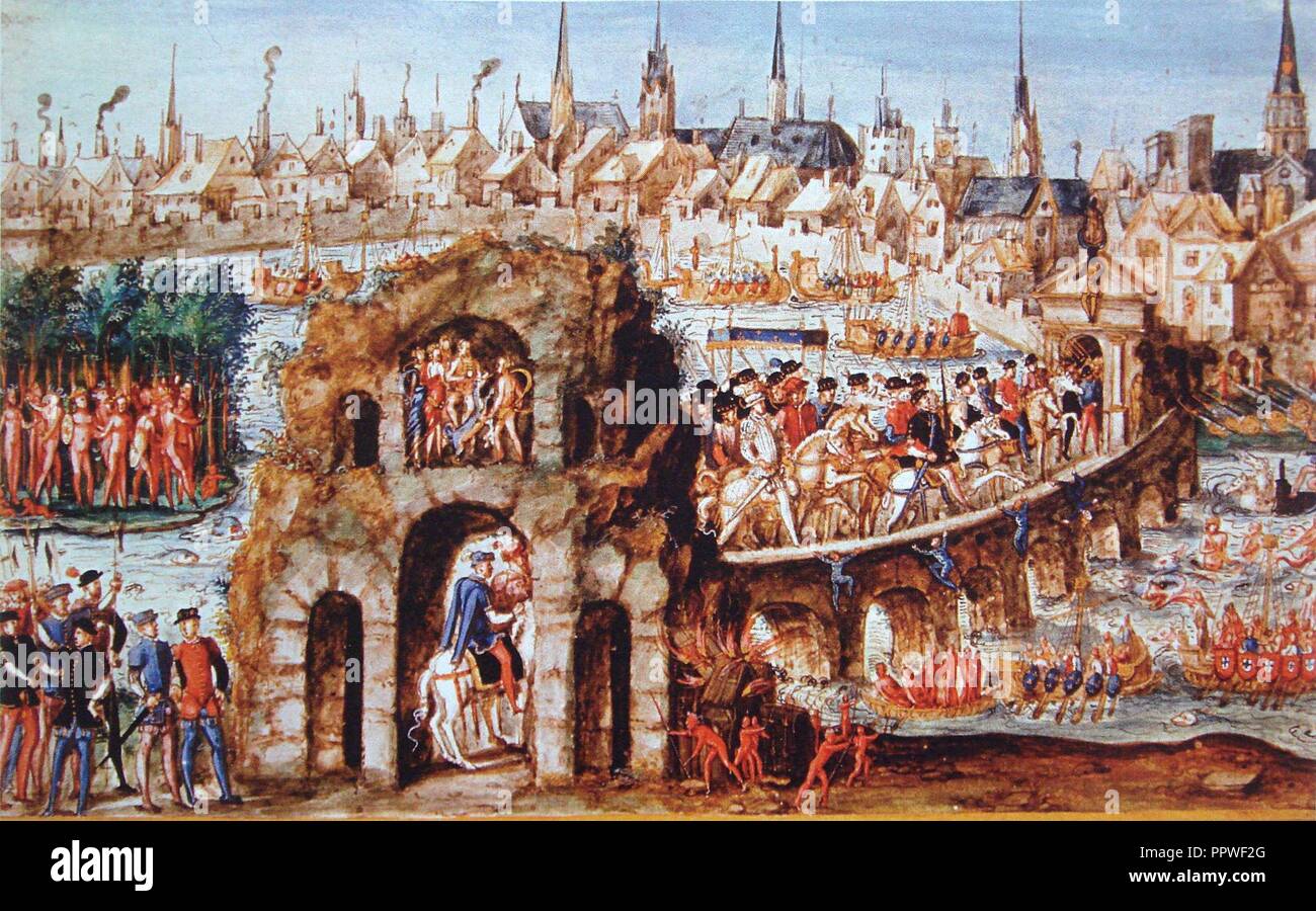 Brazilian ball for Henry II in Rouen October 1 1550 Stock Photo - Alamy