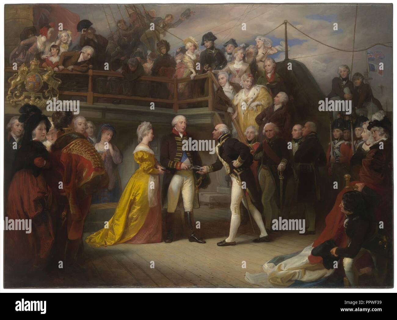 King George and Earl Howe aboard Qn Charlotte Stock Photo - Alamy