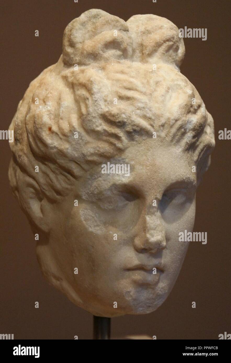 Brauron - Head of Artemis Stock Photo - Alamy