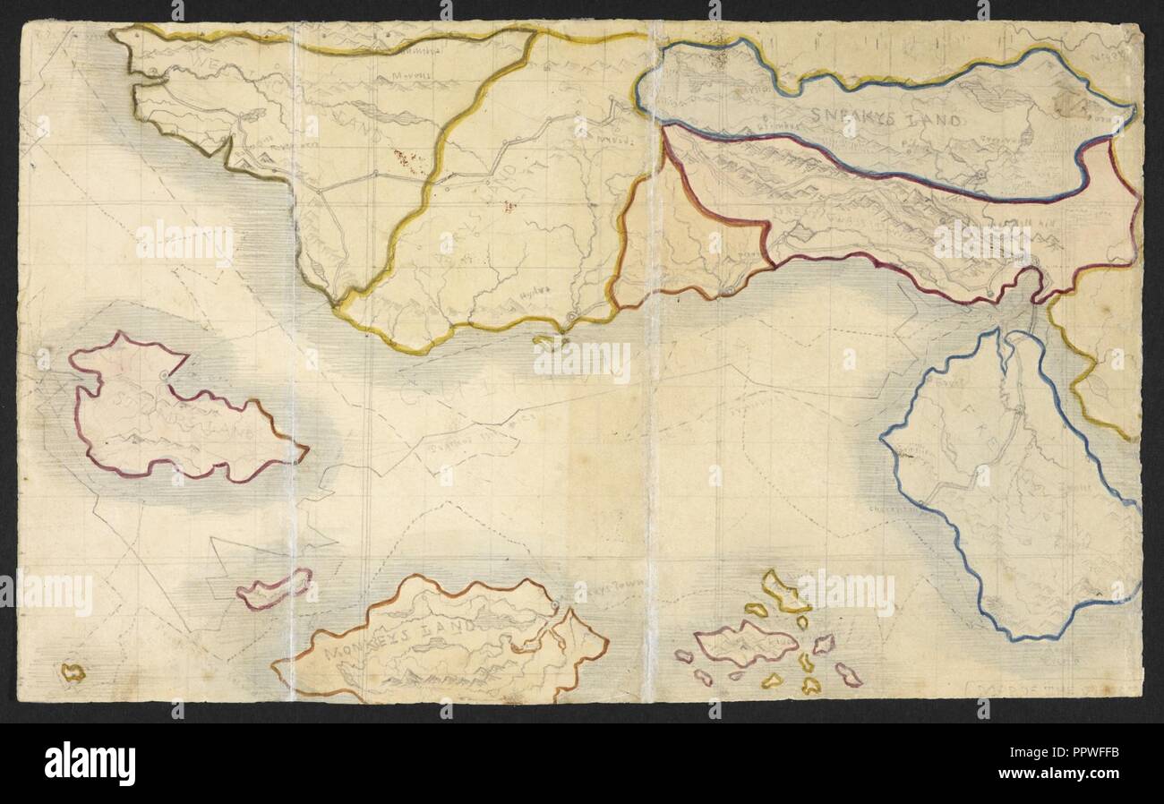 Map of bronte hi-res stock photography and images - Alamy