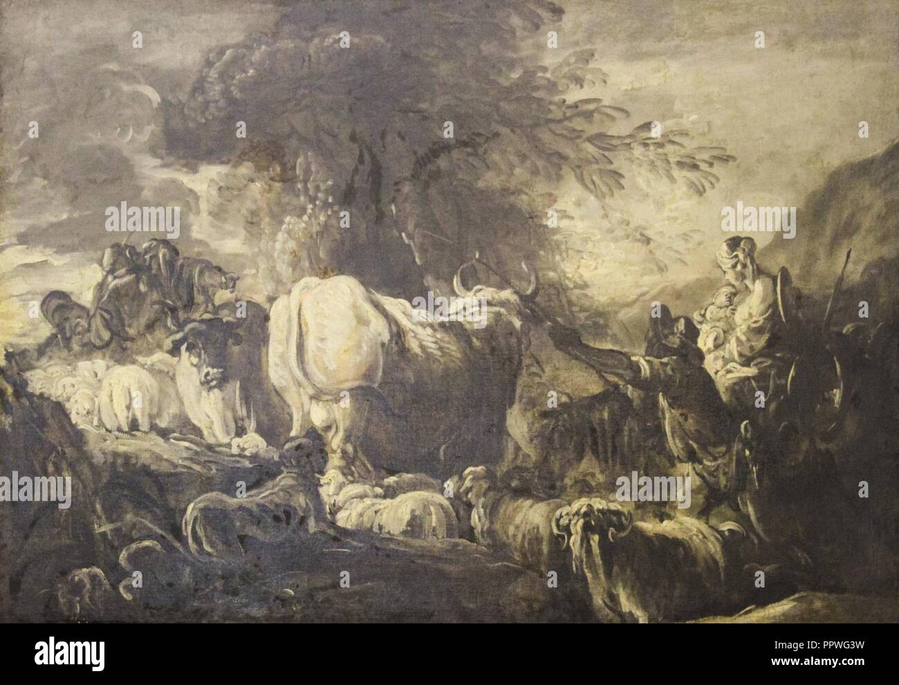 Boucher - Pastoral Scene Stock Photo - Alamy