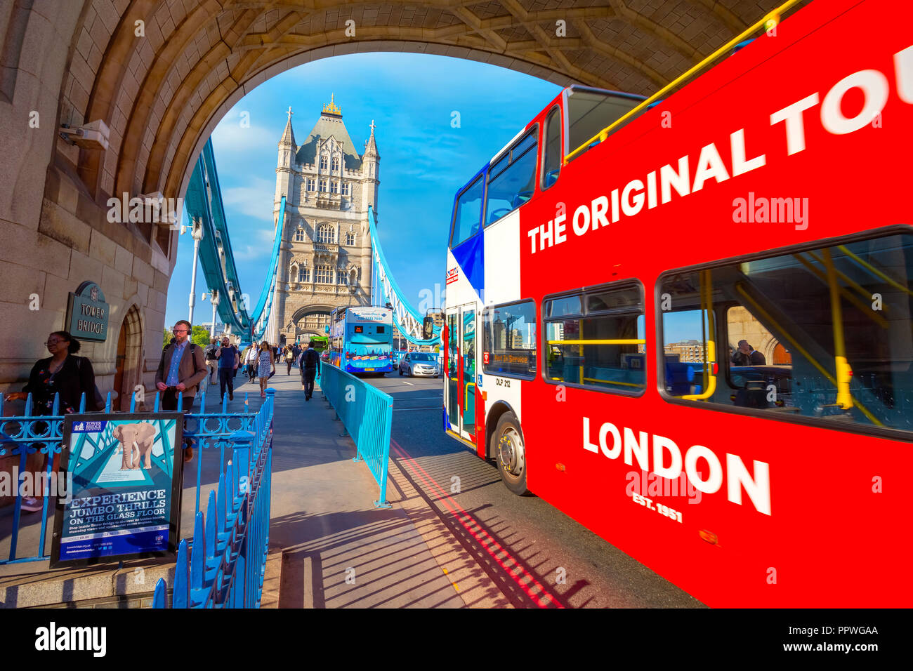 Crosses over tower bridge hi-res stock photography and images - Alamy