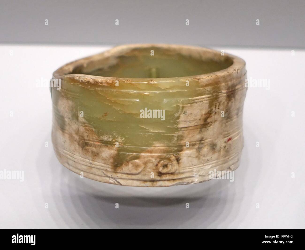 Bracelet, China, Neolithic or Shang period, 2000-1500 BC, nephrite ...