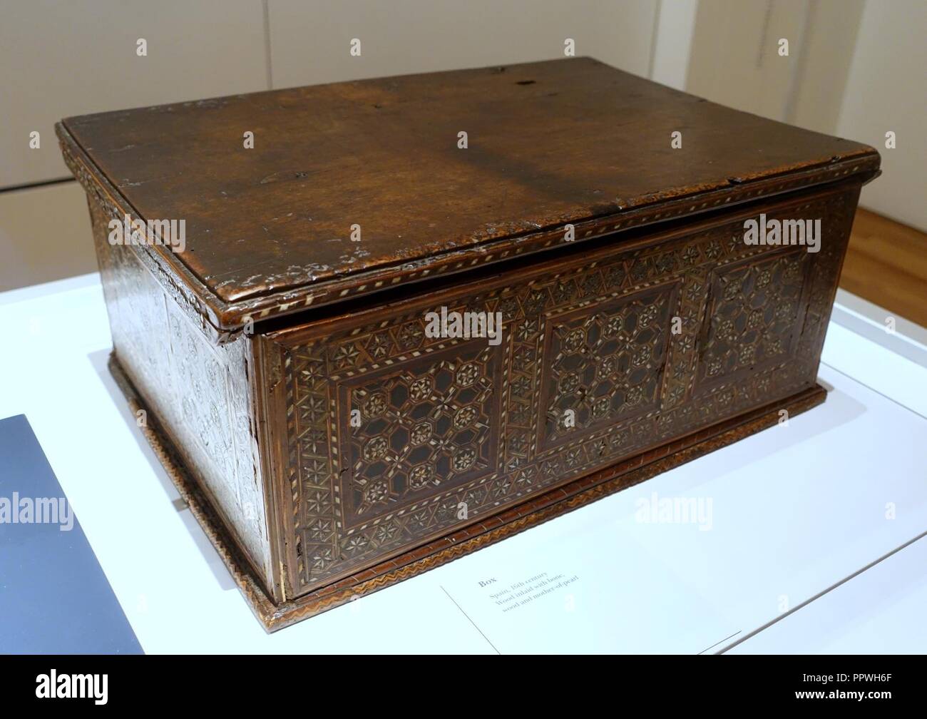 Box, Spain, 16th century AD, wood, bone, mother-of-pearl Stock Photo ...