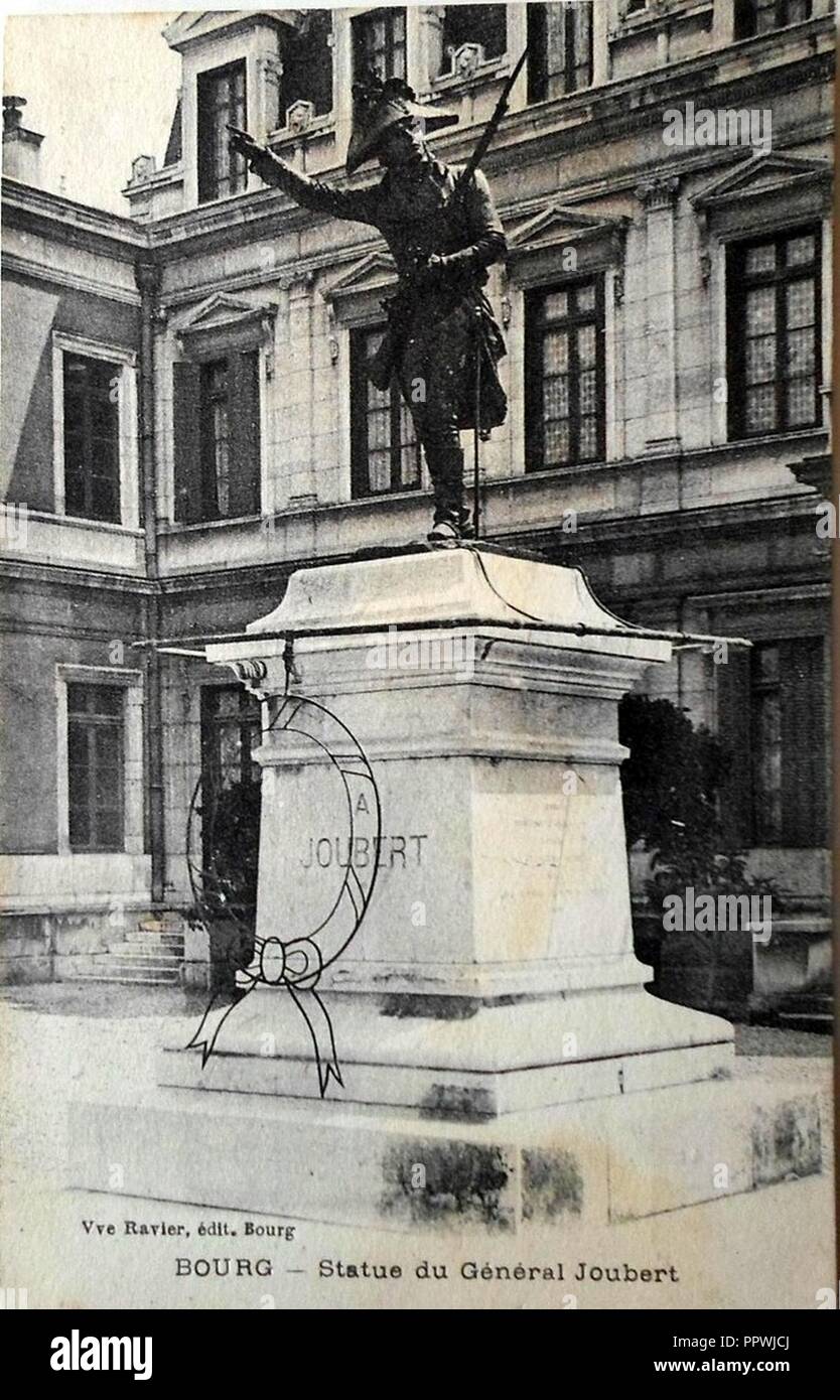 Bourg - statue du Général Joubert Stock Photo - Alamy