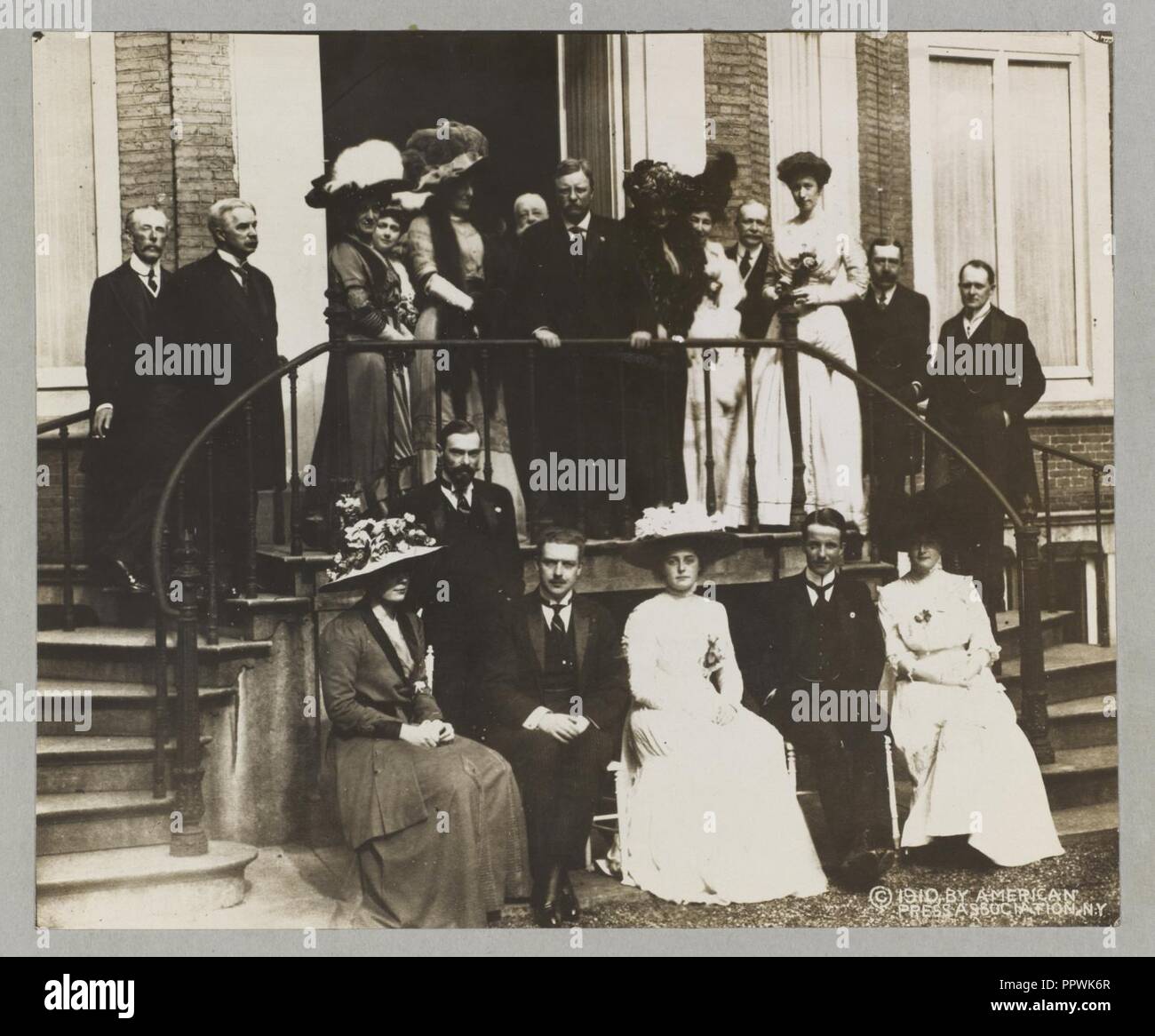 Bottom row, Miss Ethel Roosevelt, Mr. Hibbon (i.e. Hibben), 1st Sec'y ...