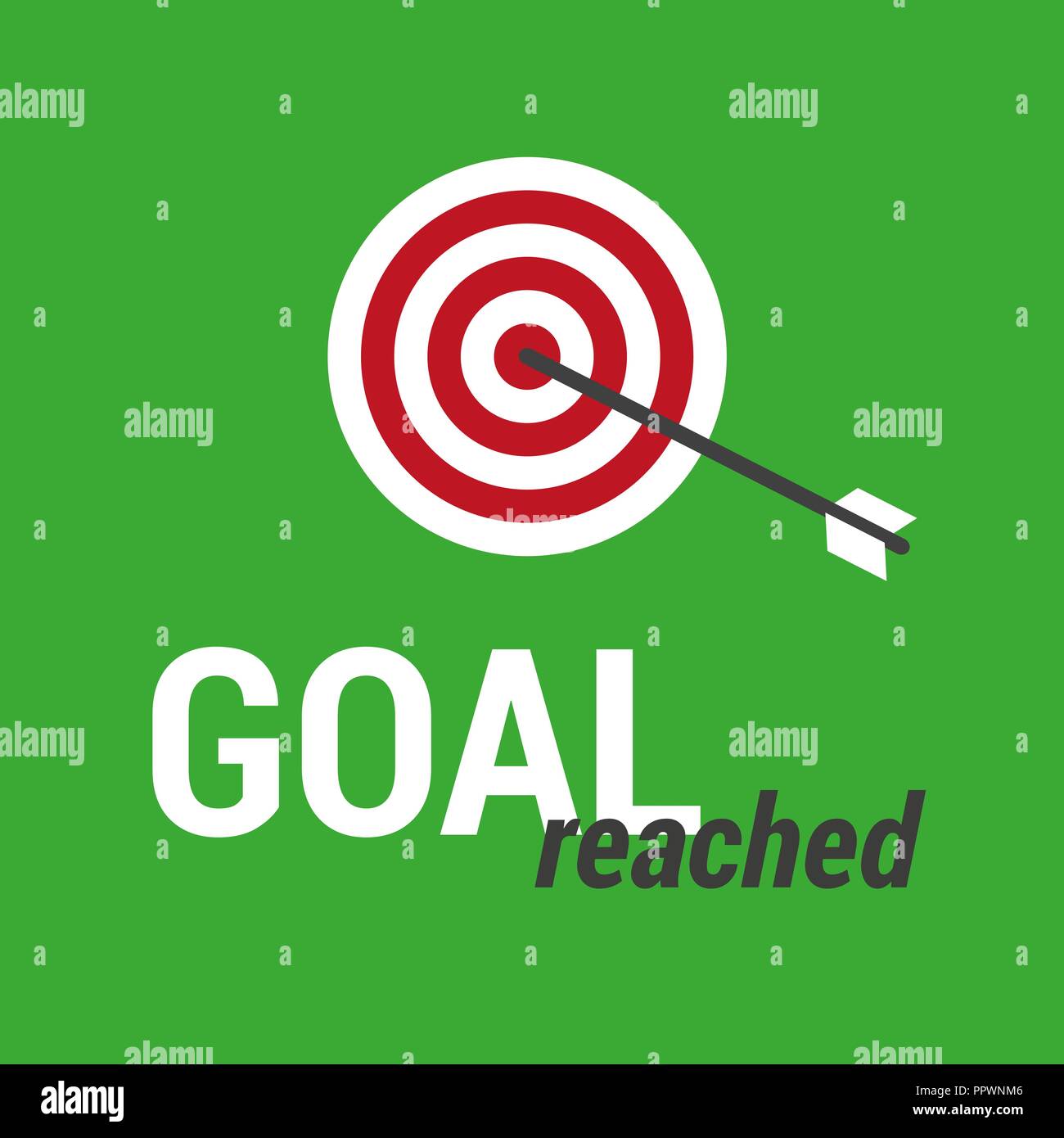 Reached goal Stock Vector Images - Alamy