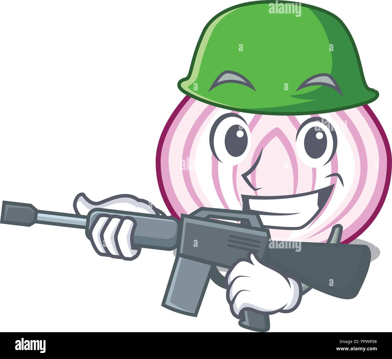 Army cut in half slice onion cartoon Stock Vector Image & Art - Alamy