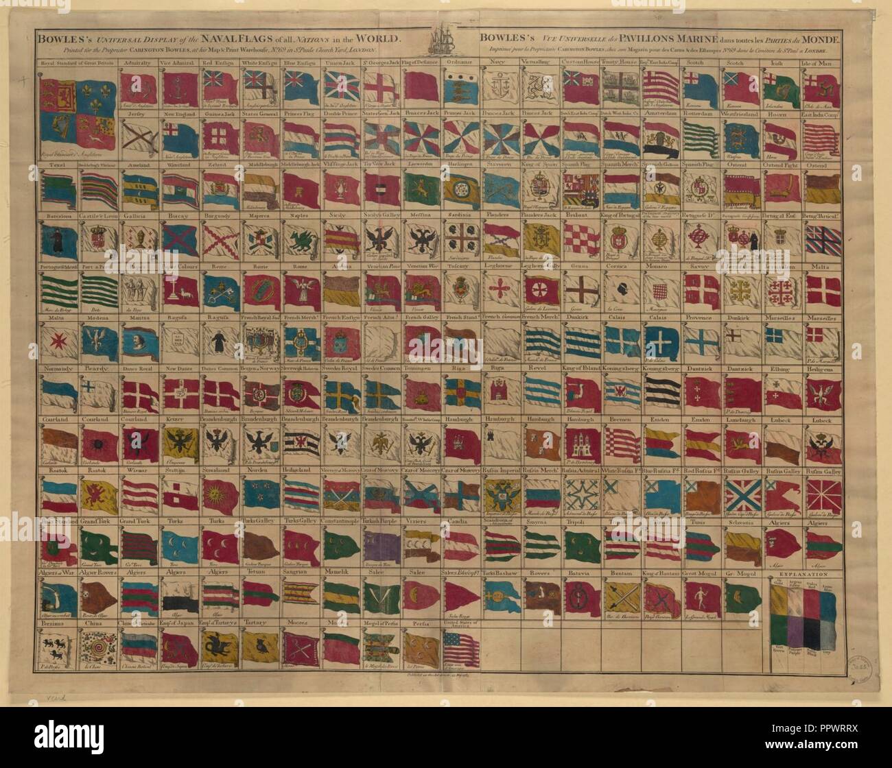 Bowle's universal display of the naval flags of all nations in the ...