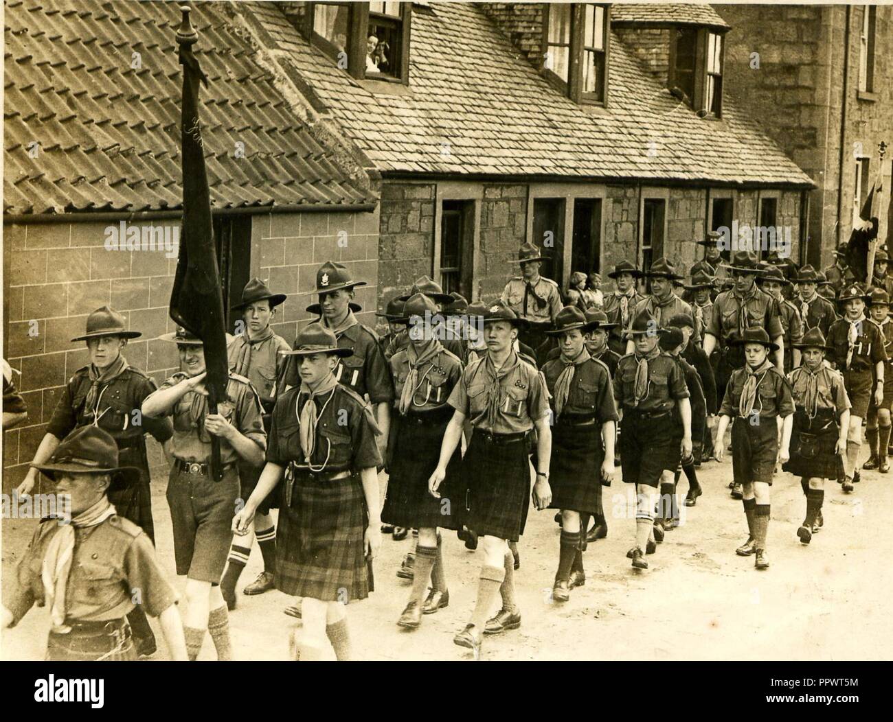 Boy Scout Parade Scotland Stock Photo - Alamy
