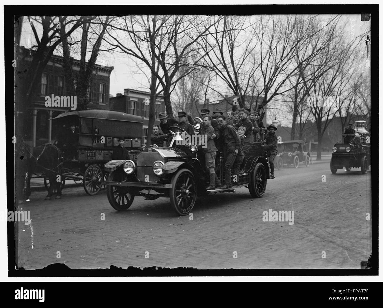 BOY SCOUTS, FIRE DRILL Stock Photo - Alamy