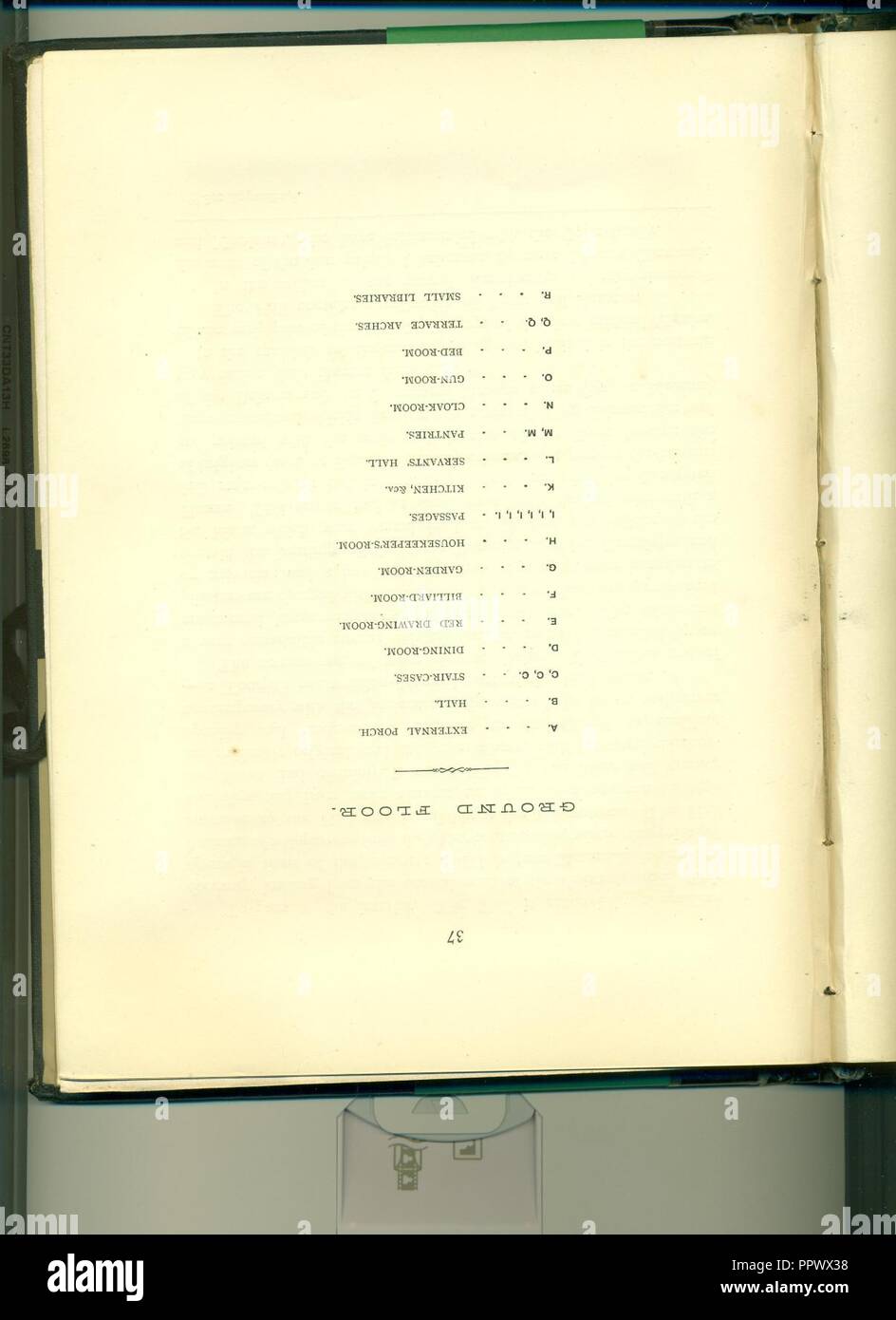 Bramshill House, ground (first) floor plan, 1883, legend Stock Photo ...
