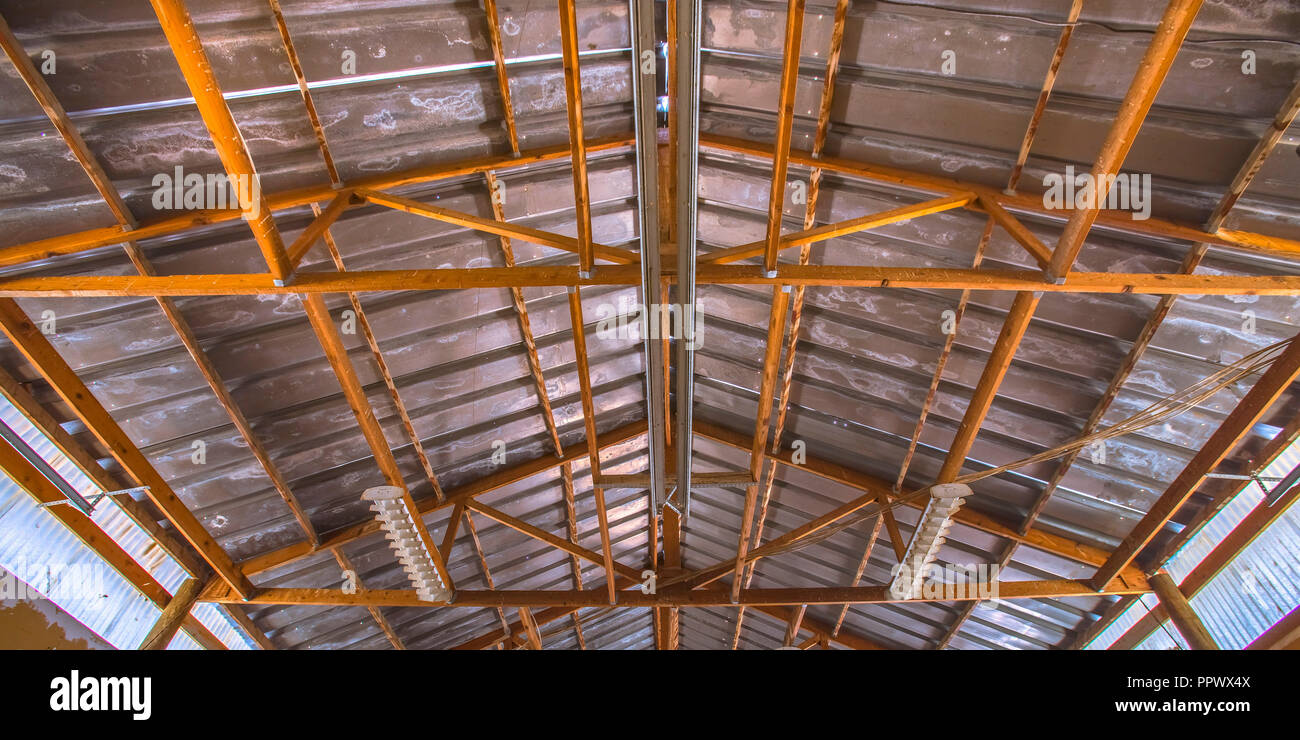Empty rustic barn interior hi-res stock photography and images - Alamy