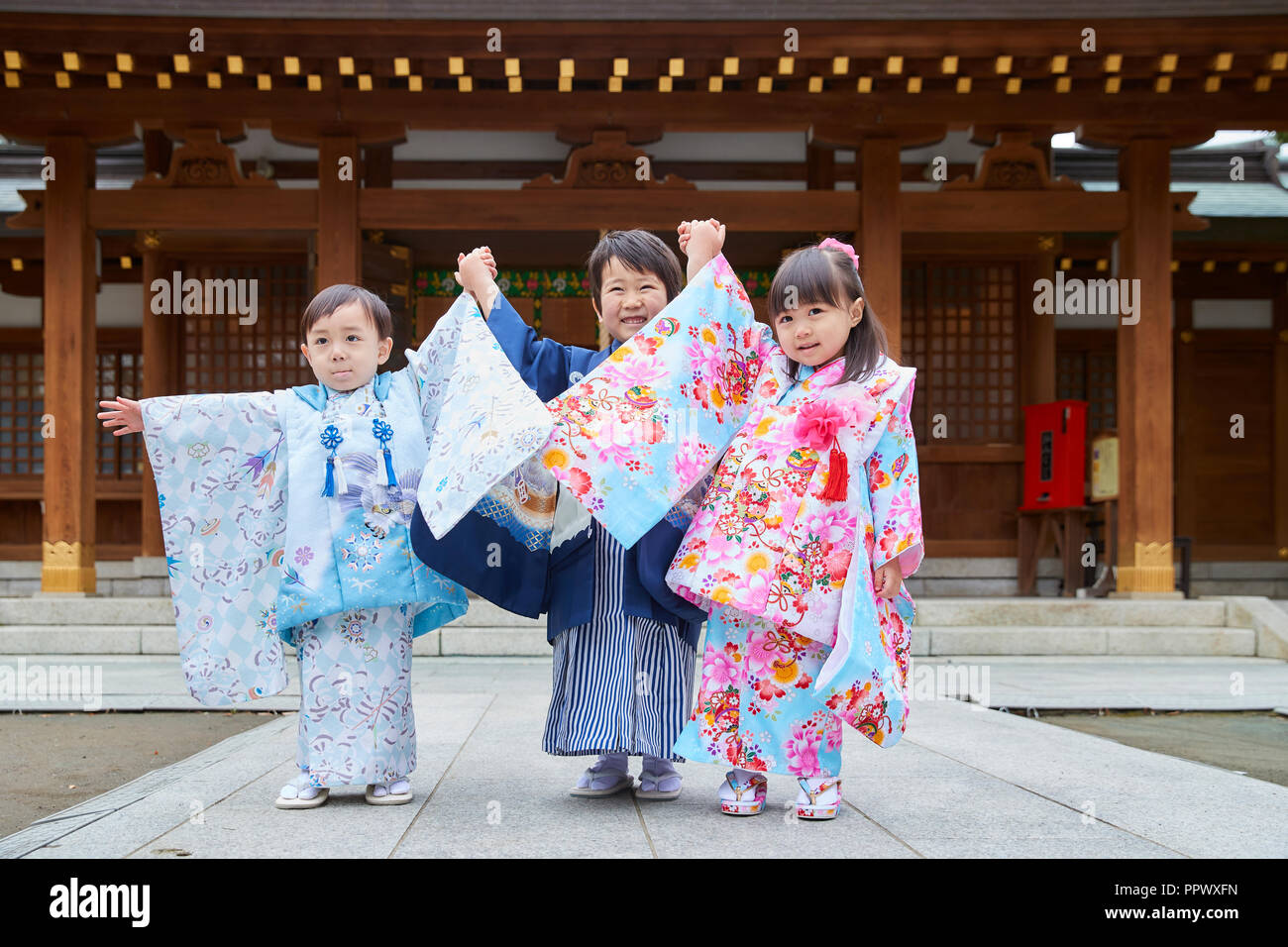 Japanese traditional Shichi-Go-San Stock Photo - Alamy