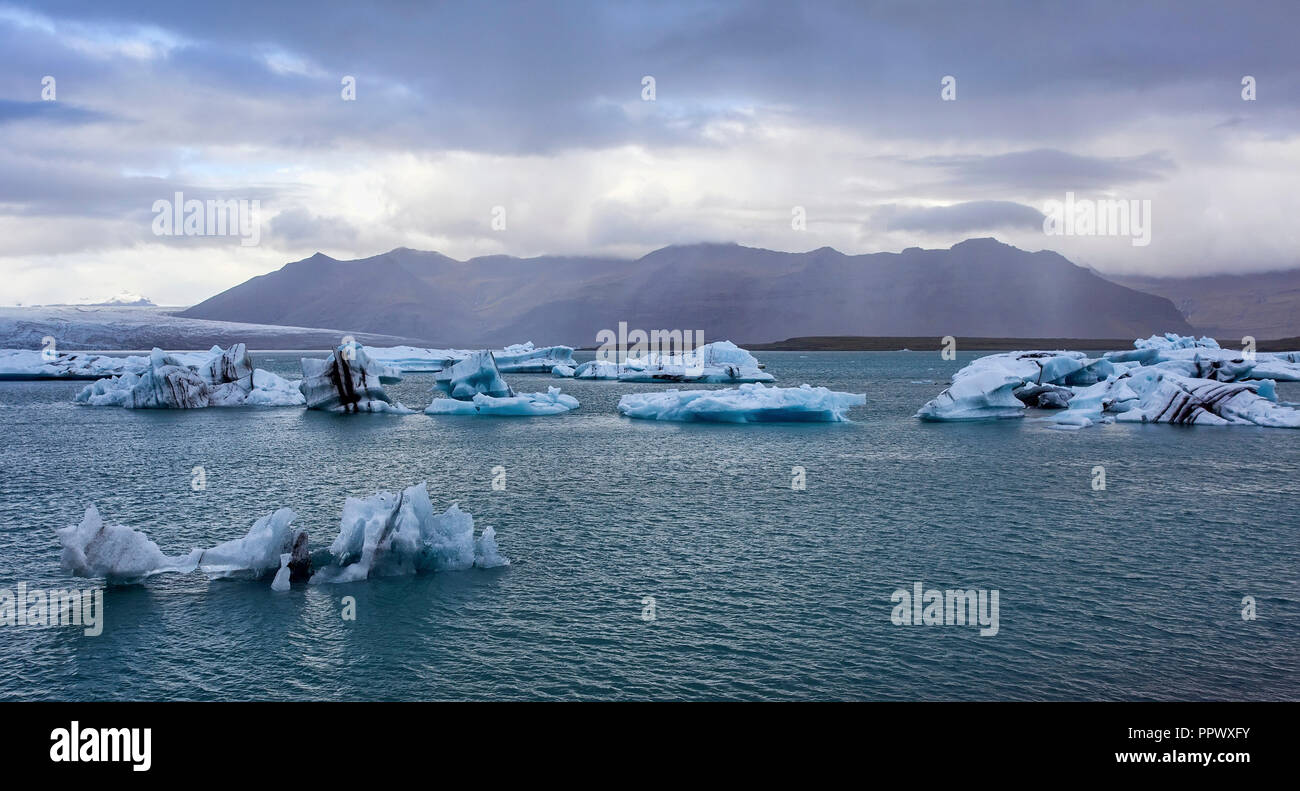 Some icebergs at Jökulsárlón ice lagoon, Iceland Stock Photo - Alamy