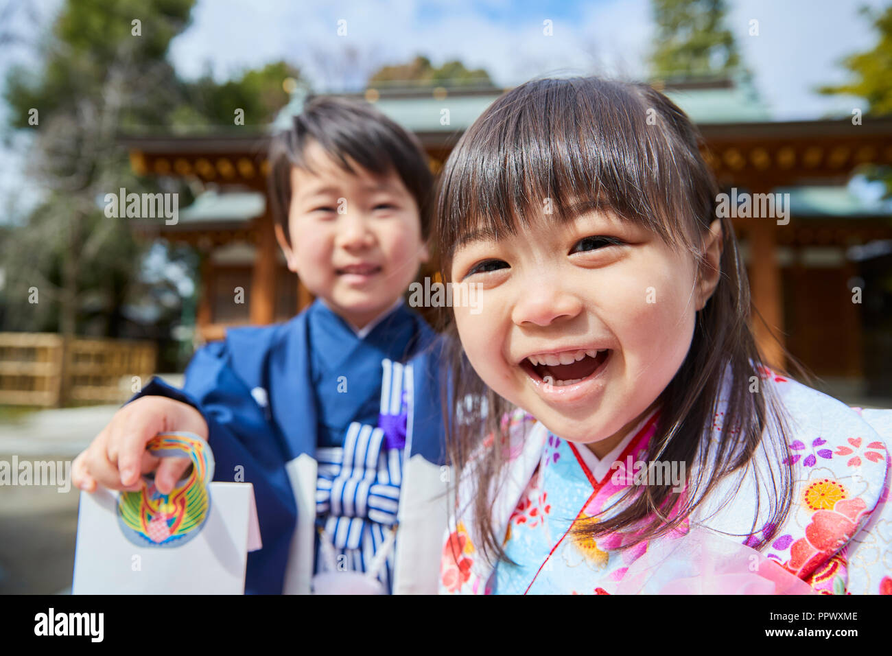 Japanese traditional Shichi-Go-San Stock Photo - Alamy