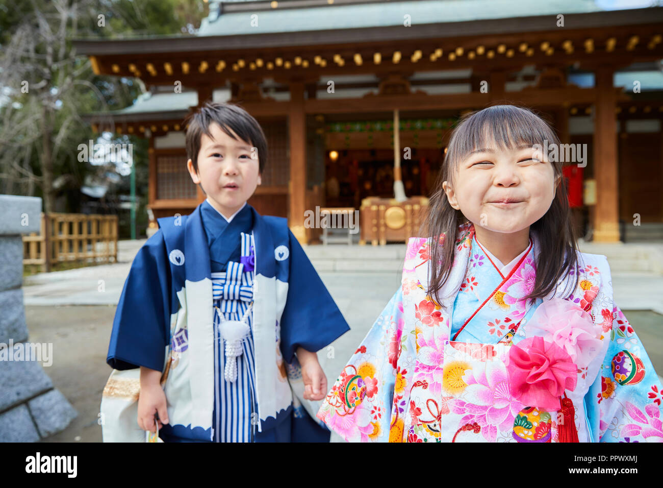 Japanese traditional Shichi-Go-San Stock Photo - Alamy