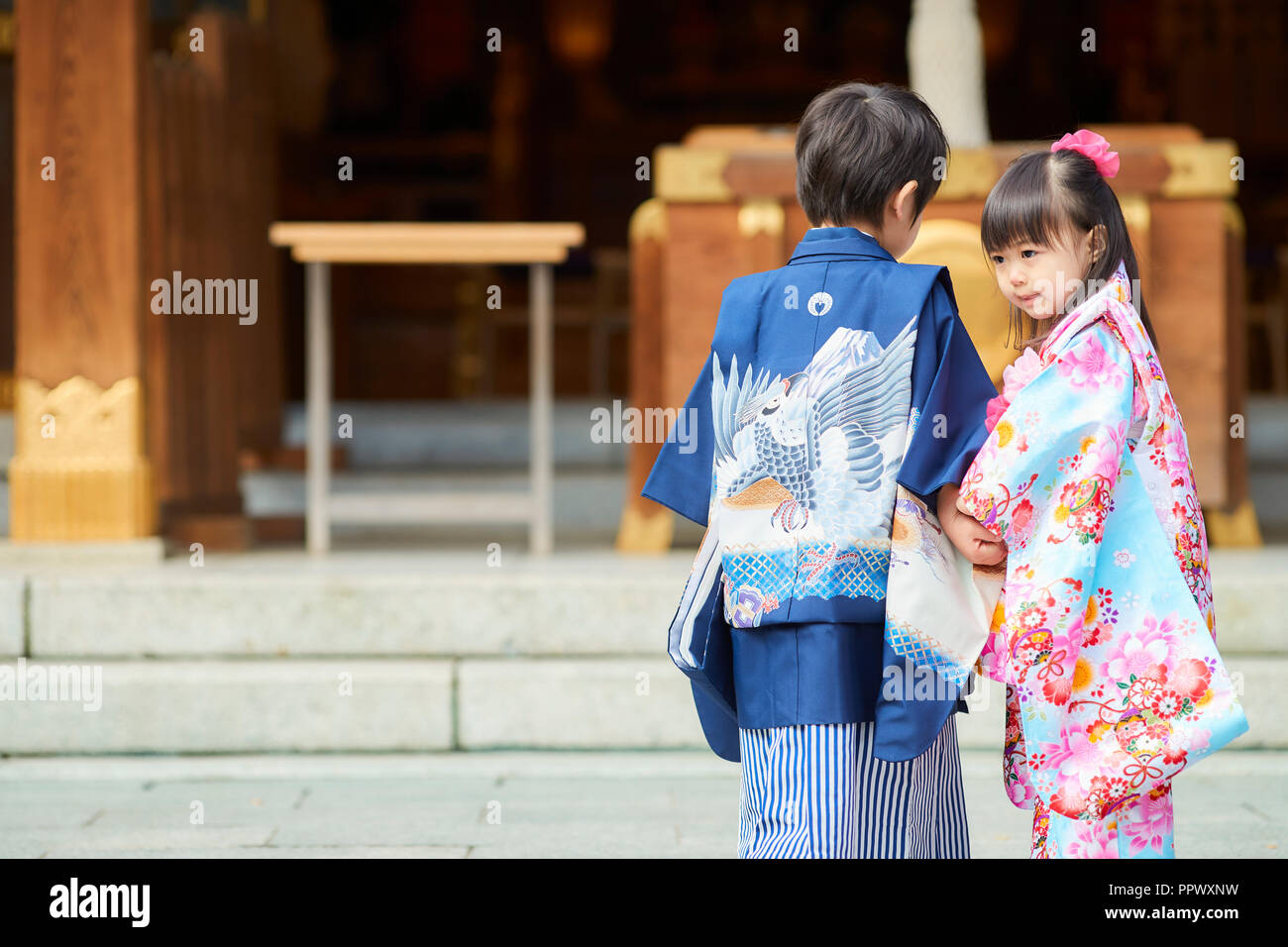 Japanese traditional Shichi-Go-San Stock Photo - Alamy