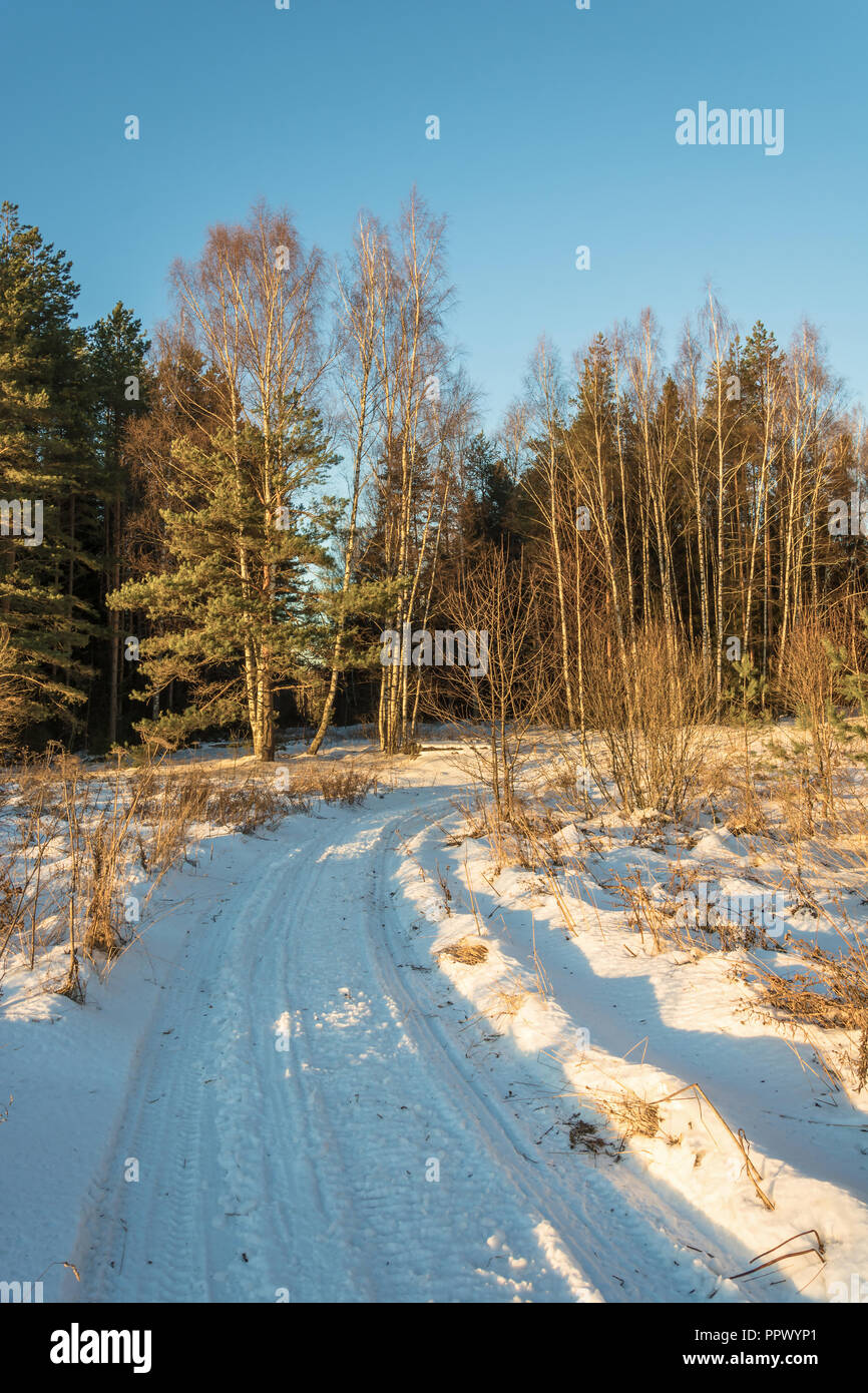 Russian winter landscape hi-res stock photography and images - Alamy