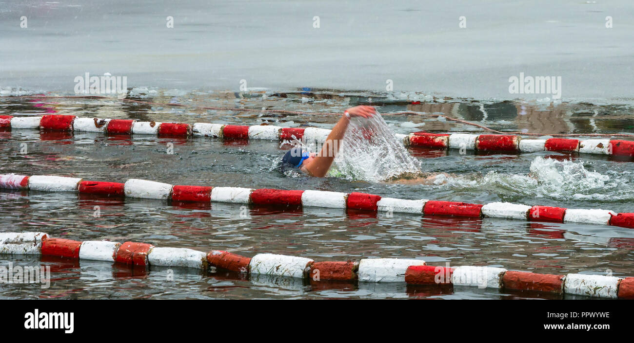 Ice swimming russia hi-res stock photography and images - Alamy