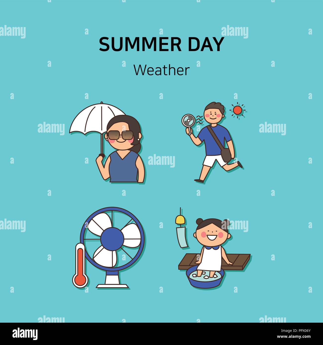June Weather Clipart