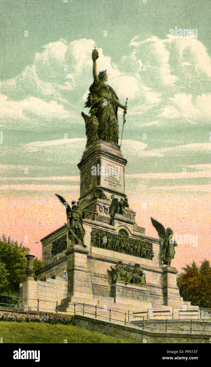 National Monument on the Niederwald am Rhein Stock Photo - Alamy