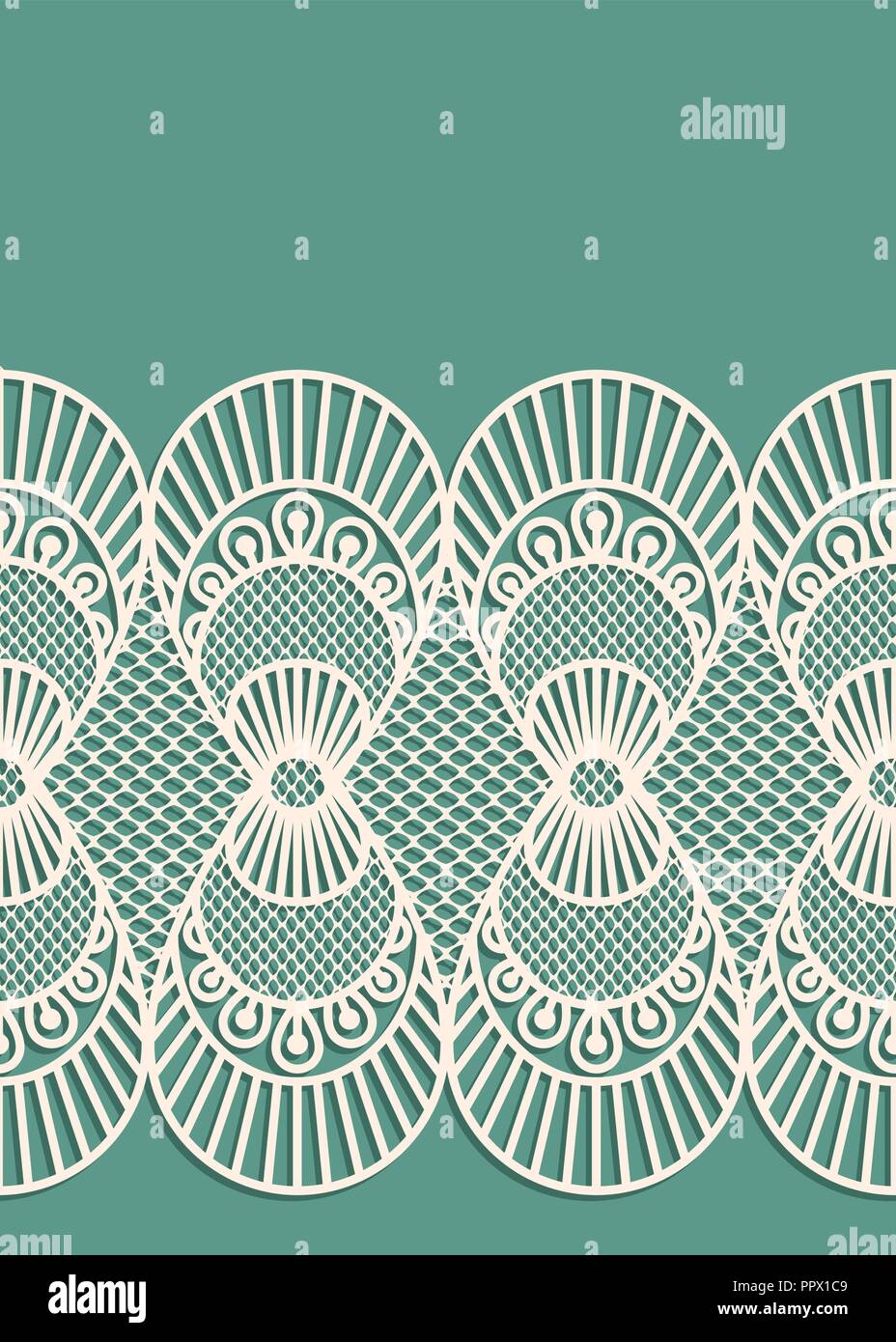 Decorative lace border hi-res stock photography and images - Alamy