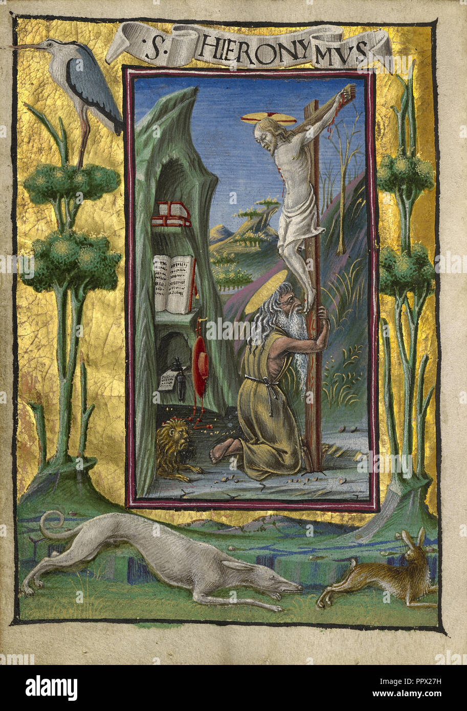 Saint Jerome in the Desert; Taddeo Crivelli, Italian, died about 1479 ...